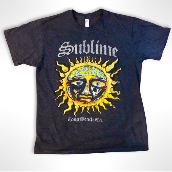 teestyle | Shirts | Sublime Logo Stamp Sun Medium Tshirt | Poshmark